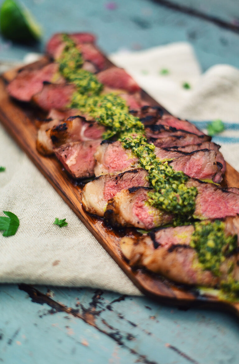 Contre-Filet Manhattan avec sauce chimichurri - Le Coup de Grâce