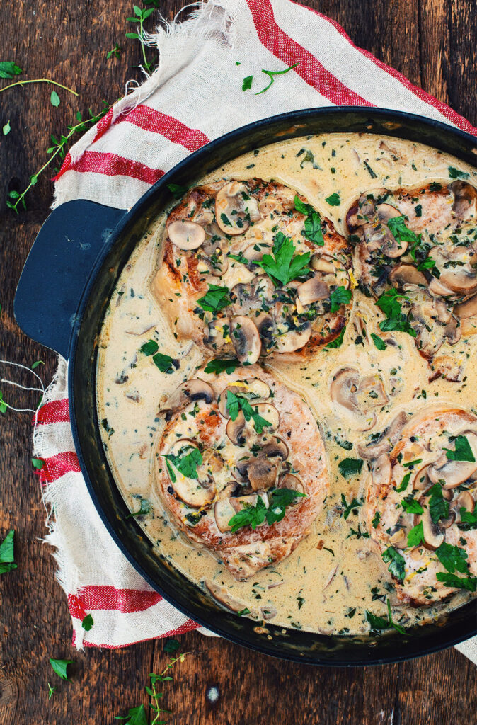 Côtelettes de porc grillées à la marmelade