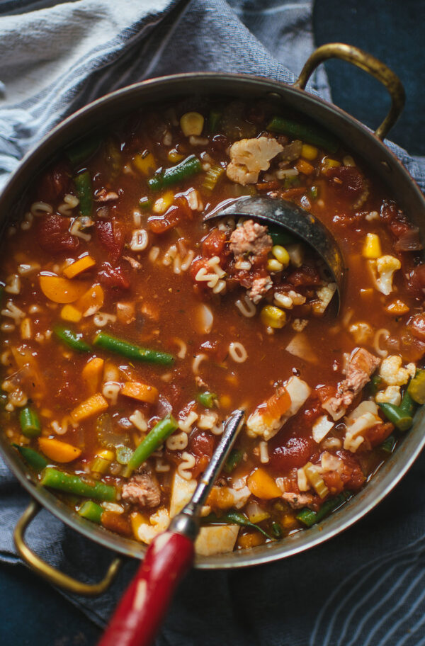 Soupe minestrone aux légumes - Le Coup de Grâce