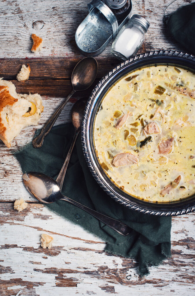 Creamy turkey and leek soup - Le Coup de Grâce